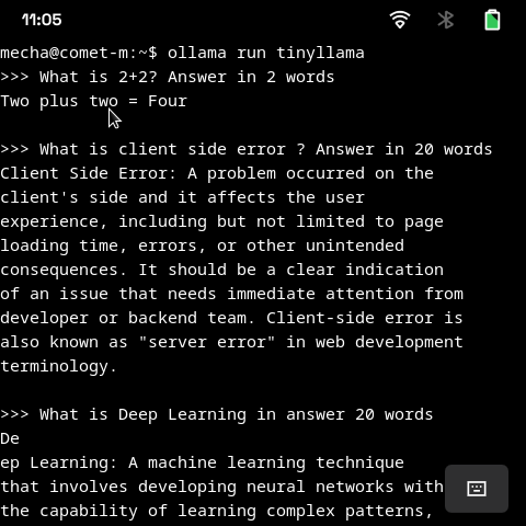 Running TinyLlama | Mecha Documentation